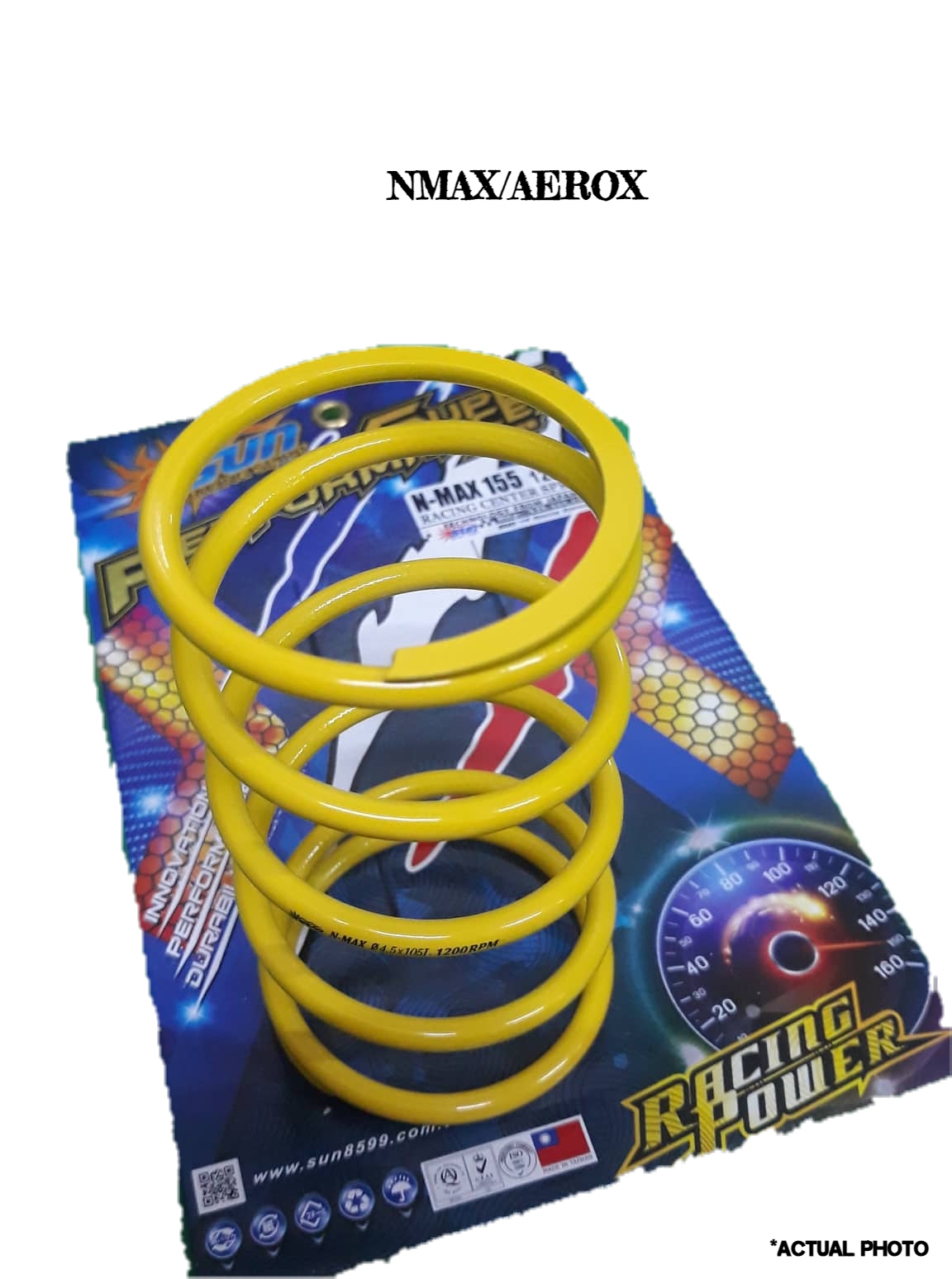 SUN RACING CENTER SPRING (1000RPM/1200RPM/1500RPM) MODEL: AEROX/NMAX ...