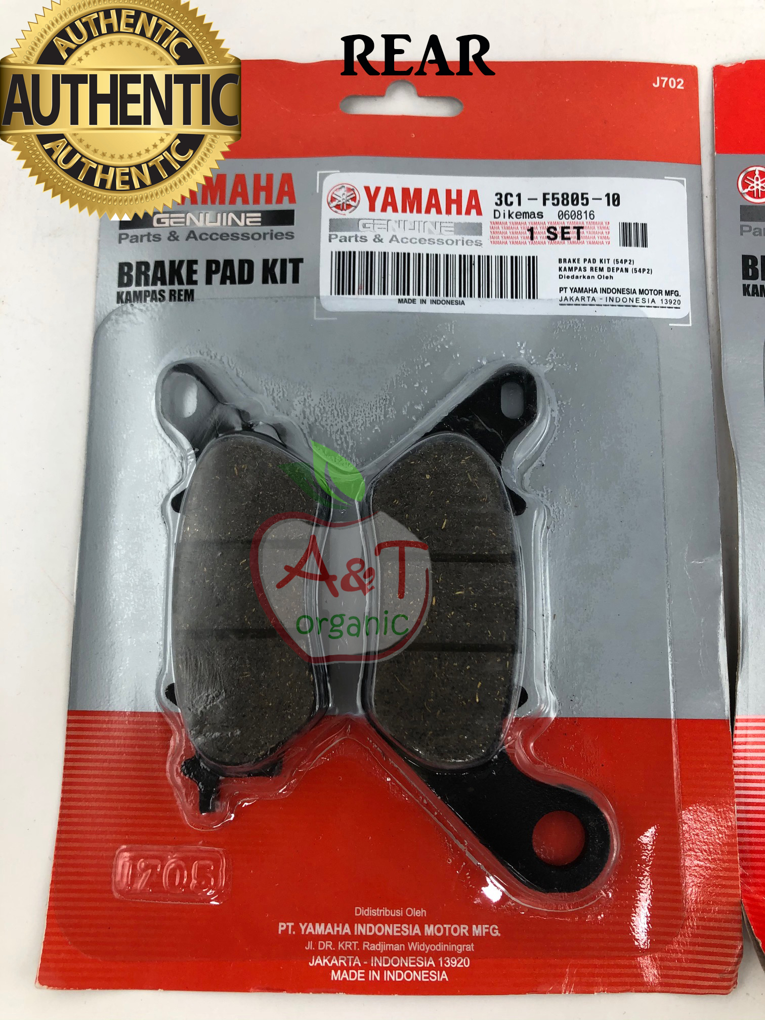 Tfx set - Genuine Yamaha Brake Pad 3c1+50c Front & rear set for Tfx 150 ...