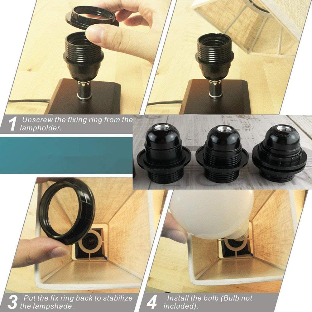 Adapter 2 Pack Lamp Shade Collar Adapter Ring | Converts E27 To E14 ...