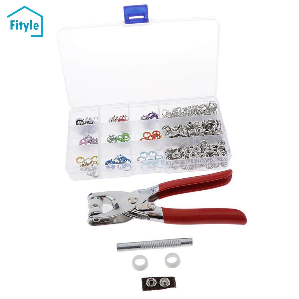 Fityle 100 Sets Hollow Five Claw Button Prong Snap Buttons Fasteners ...