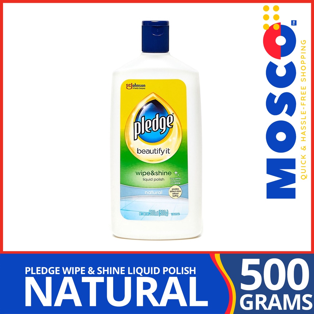 PLEDGE Natural Wipe & Shine Liquid Polish 500mL | Lazada PH