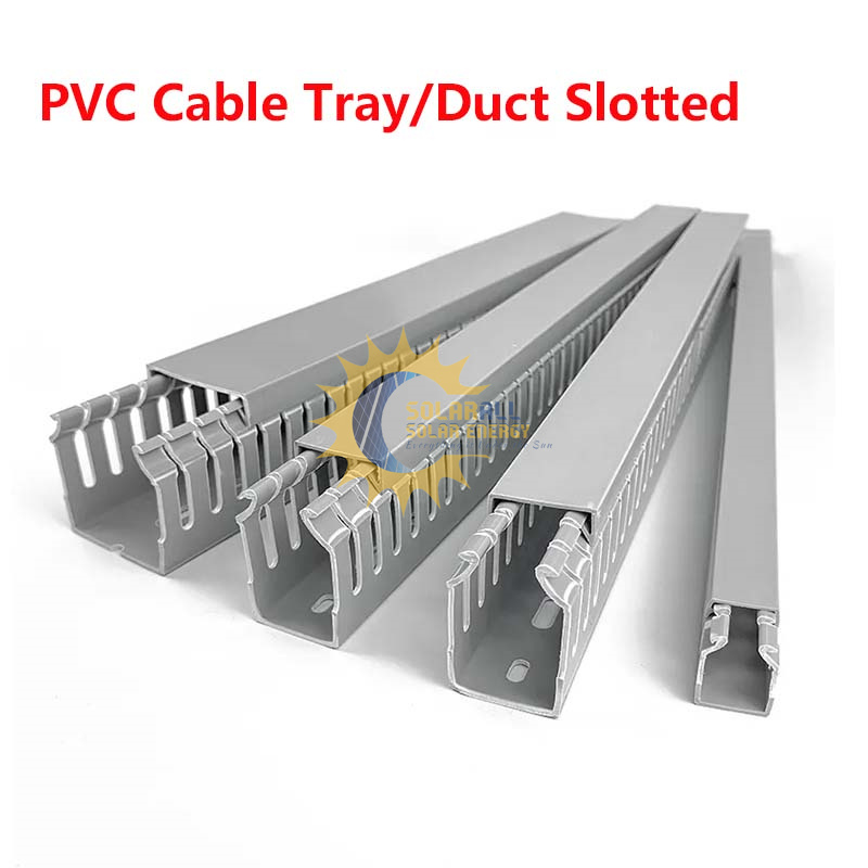 PVC Cable Tray/Duct Slotted with flame retardant 30x30mm 50x50mm PVC ...