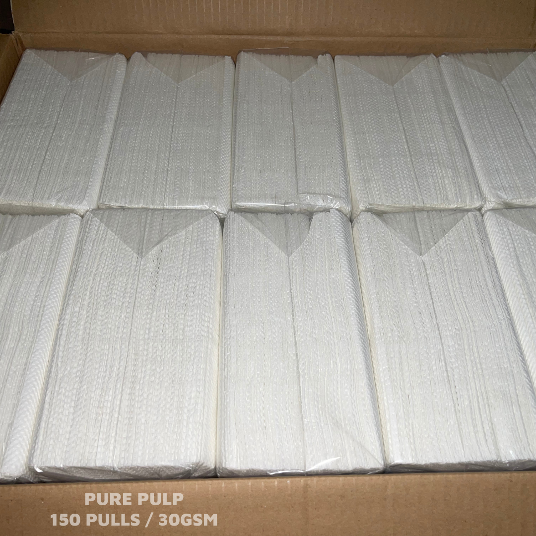 (PURE PULP - PACK OF 2) Interfolded Paper Towel Pure Pulp 150Sheets ...