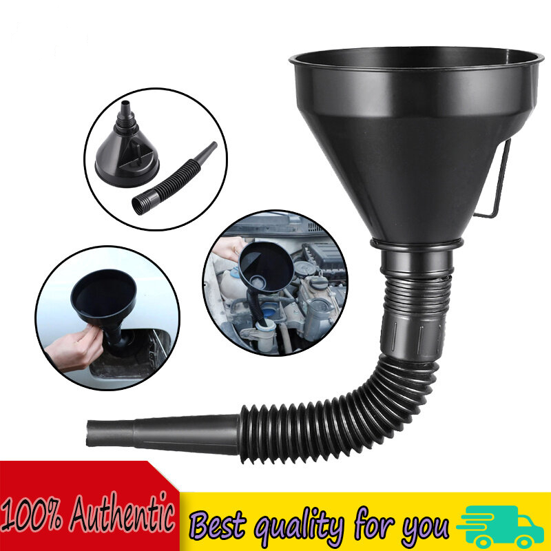 In Stock Car Oil funnel Universal 2 In 1 Oiler Filter Funnel Car ...