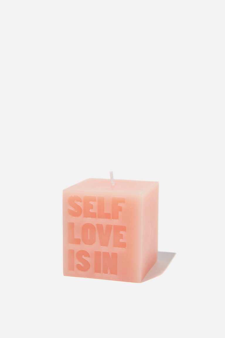 TYPO - MINI BLOCK CANDLE - PEACH CANDY SELF LOVE | Lazada PH