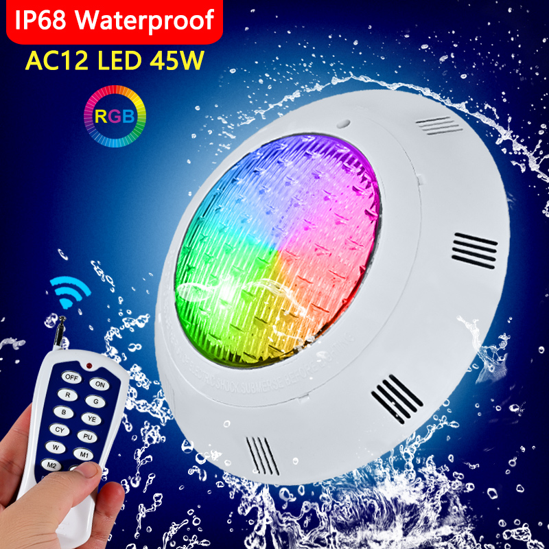 RGB LED Pool Lights Swimming Pool Light Underwater lamp Waterproof IP68 AC12V hotel holiday ...