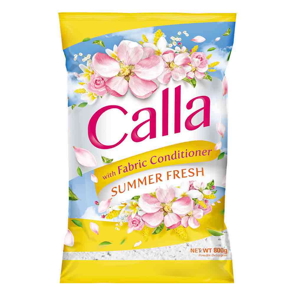 Calla Powder w/Fabric Conditioner Summer Fresh Yellow 800g | Lazada PH