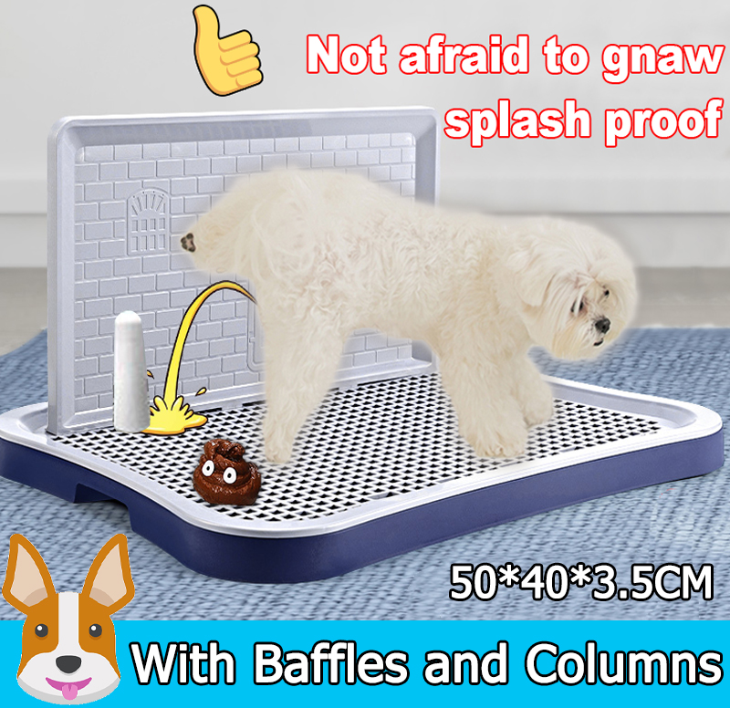 🐶With Baffles and Columns🐶Pet Toilet Dog Training Potty Pad (With Stand ...