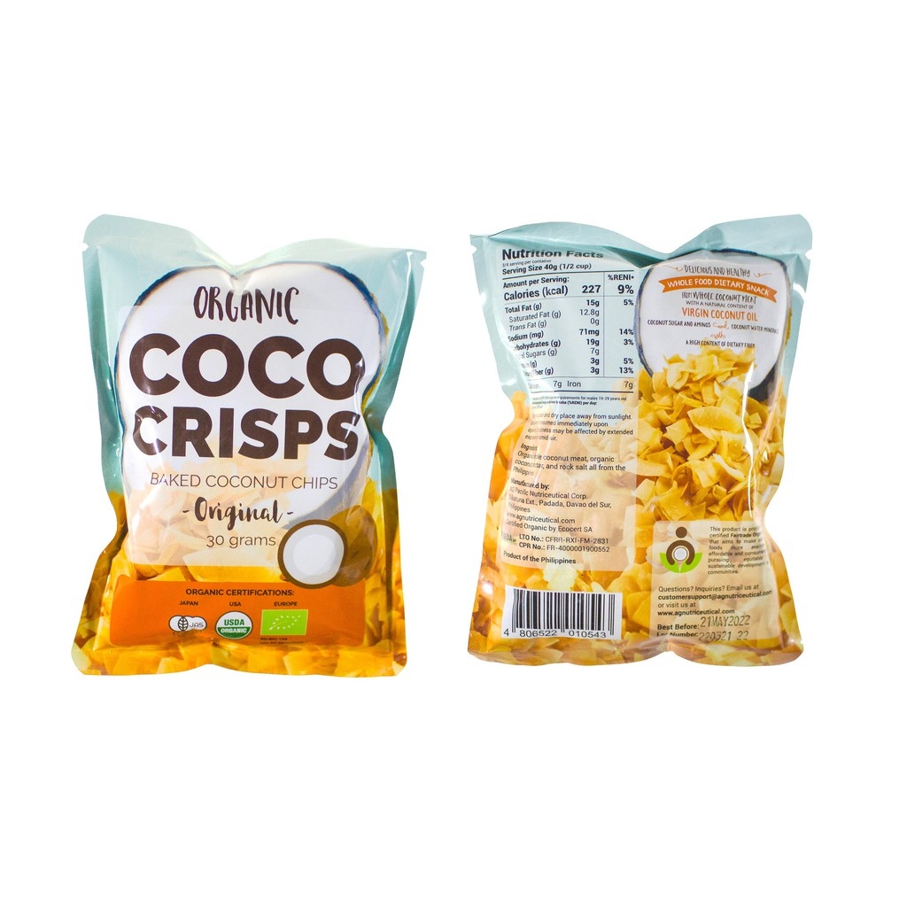 Organic Coco Crisps - Original Baked Fresh Snack Chips | Lazada PH