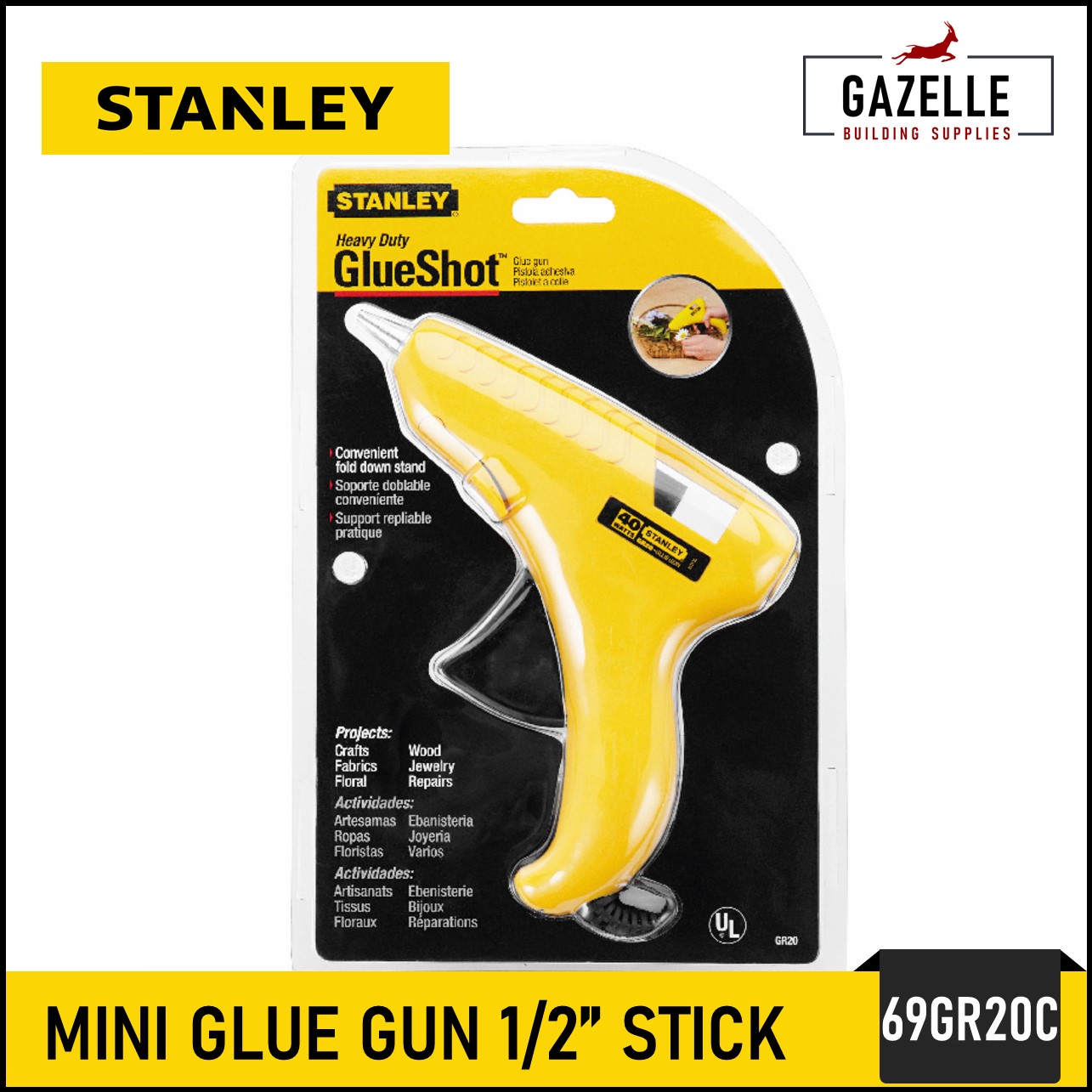 STANLEY Glue Gun Regular 1/2 Stick - 69-GR20C | Lazada PH