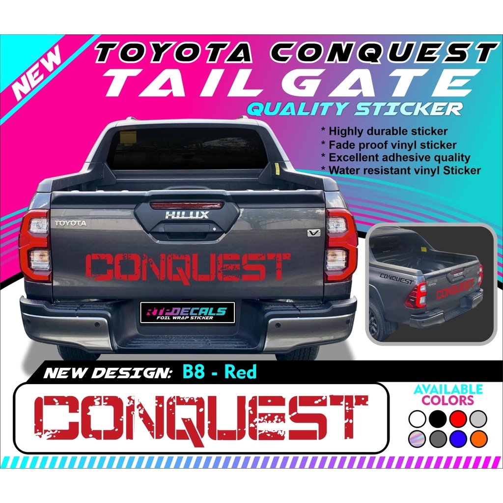 Toyota Hilux Conquest Decals Sticker | Lazada PH