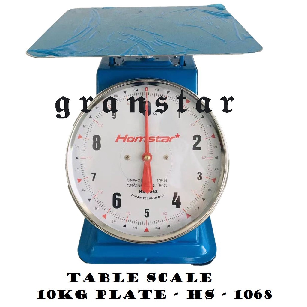 [Hot sales]☬ (Homstar) 10kg Mechanical plate WEIGHING SCALE/TIMBANGAN ...