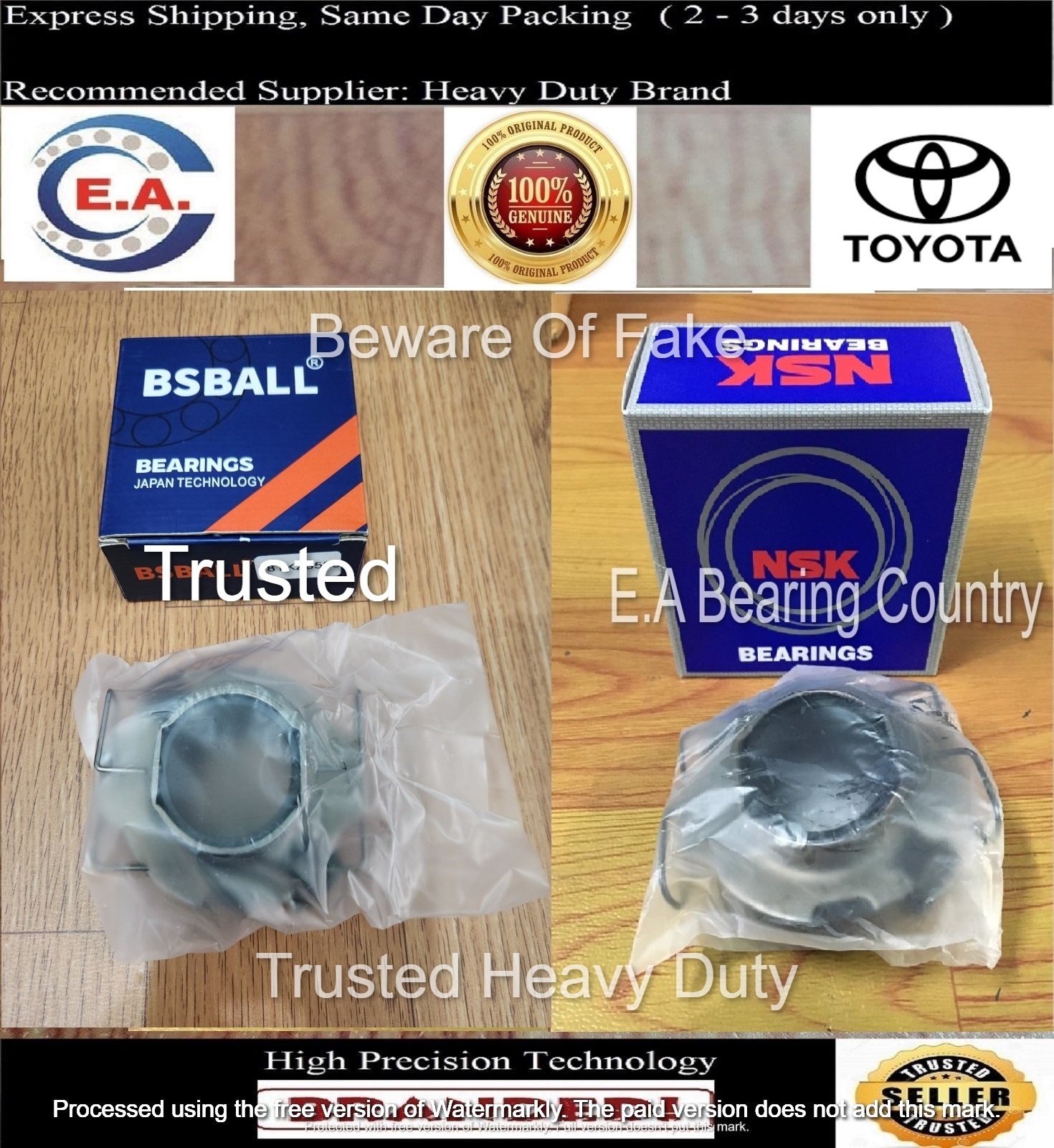 Original NSK/BSBALL 2017up Toyota Innova Release Bearing Toyota ...
