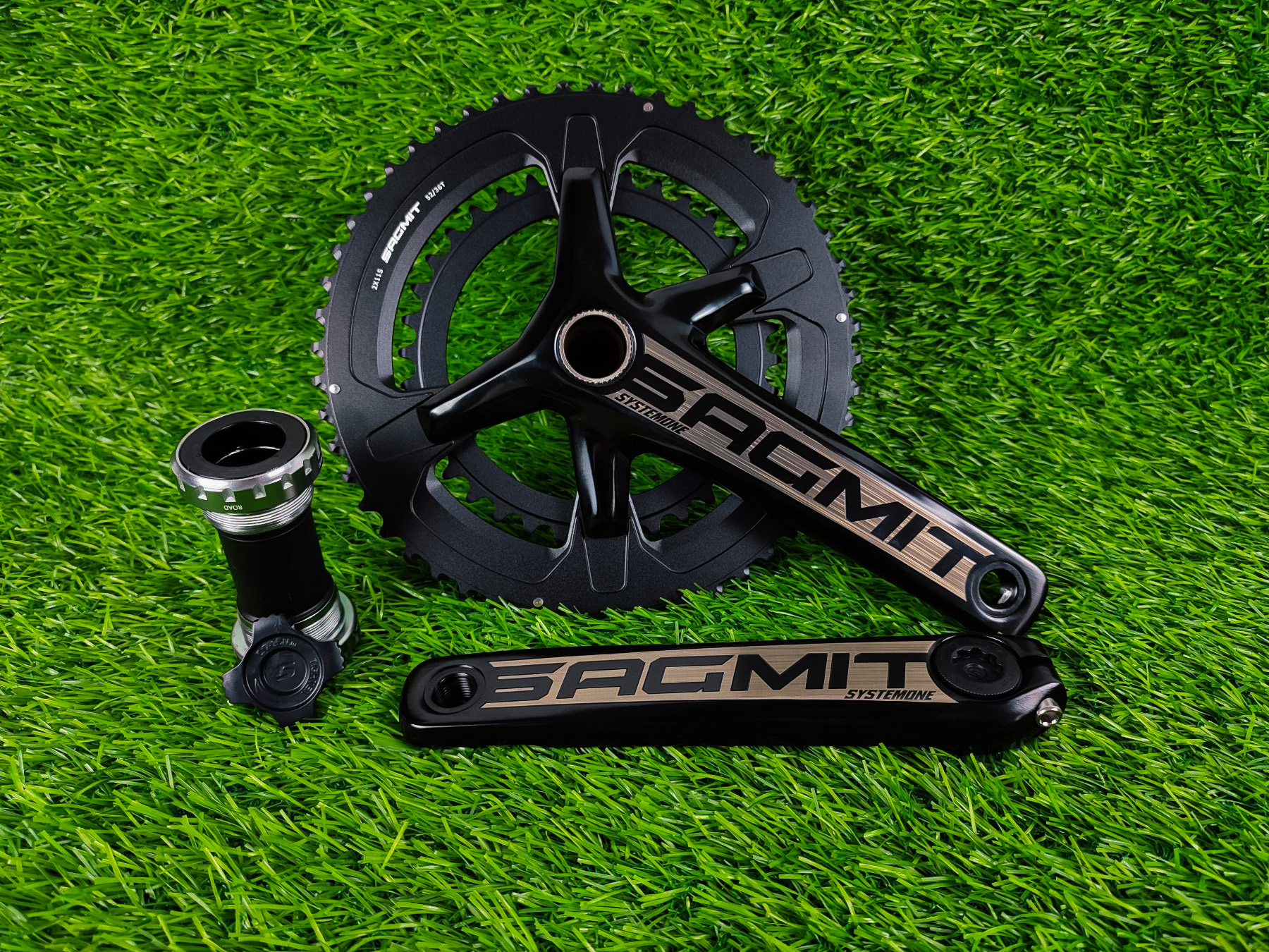 GBBS Sagmit System One Road Bike Hollowtech Lightweight Crankset 50 34T