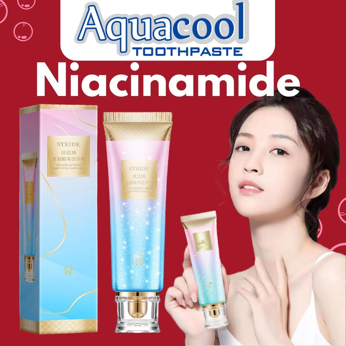 Aquacool Niacinamide Toothpaste Cleansing Whitening Mousse Removes ...