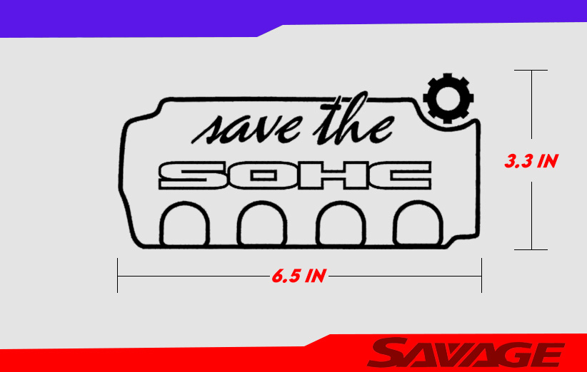 Save the SOHC Car Sticker Design | Lazada PH