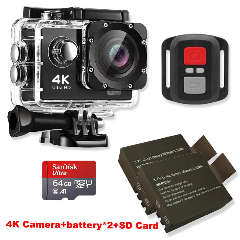 Action Camera Battery 3.7V Li-ion Battery 3.33wh 900mah for 4k Action ...