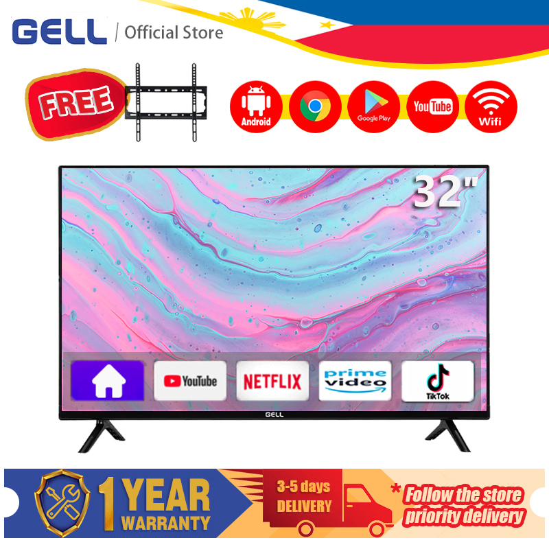 GELL smart tv 32 inches flat on sale screen tv Frameless ultra-thin ...
