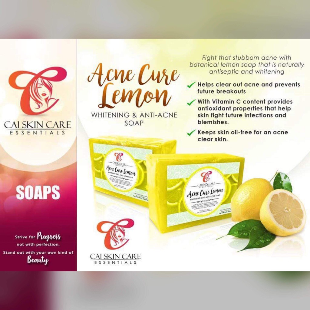 Acne Cure Lemon Soap 150g | Lazada PH