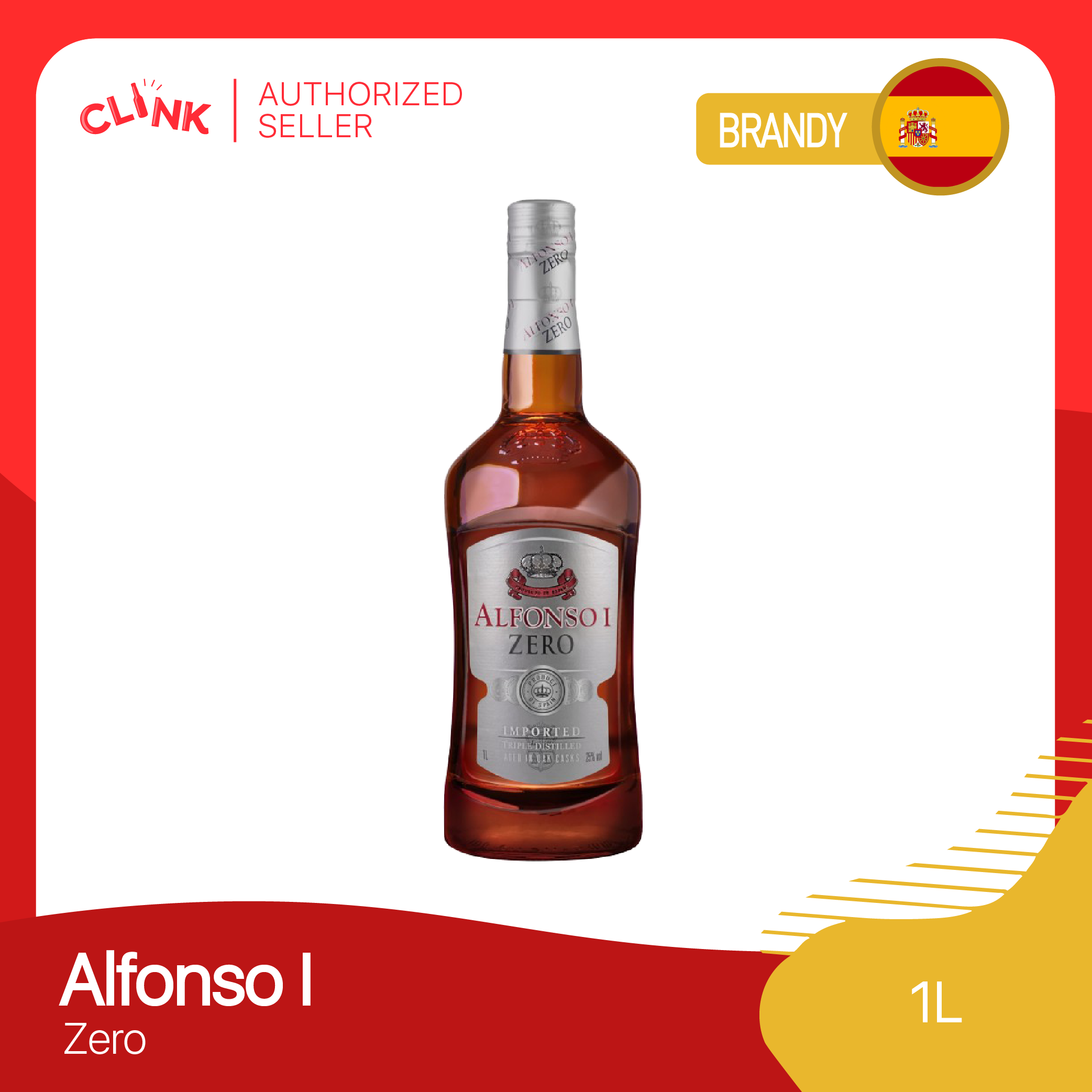 Alfonso 1 Zero Tripled Distilled 1L | Lazada PH