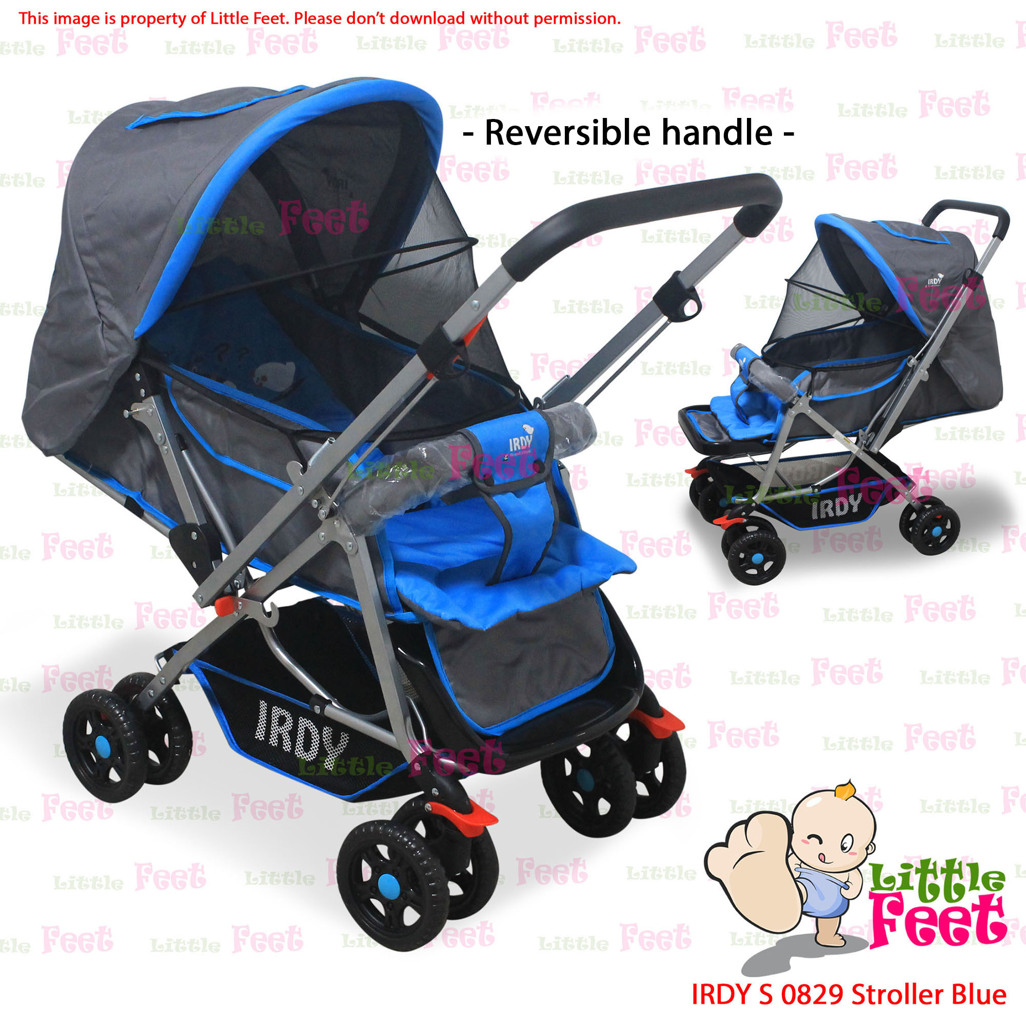 IRDY S829 Stroller Reclinable Seat and Reversible Handle | Lazada PH