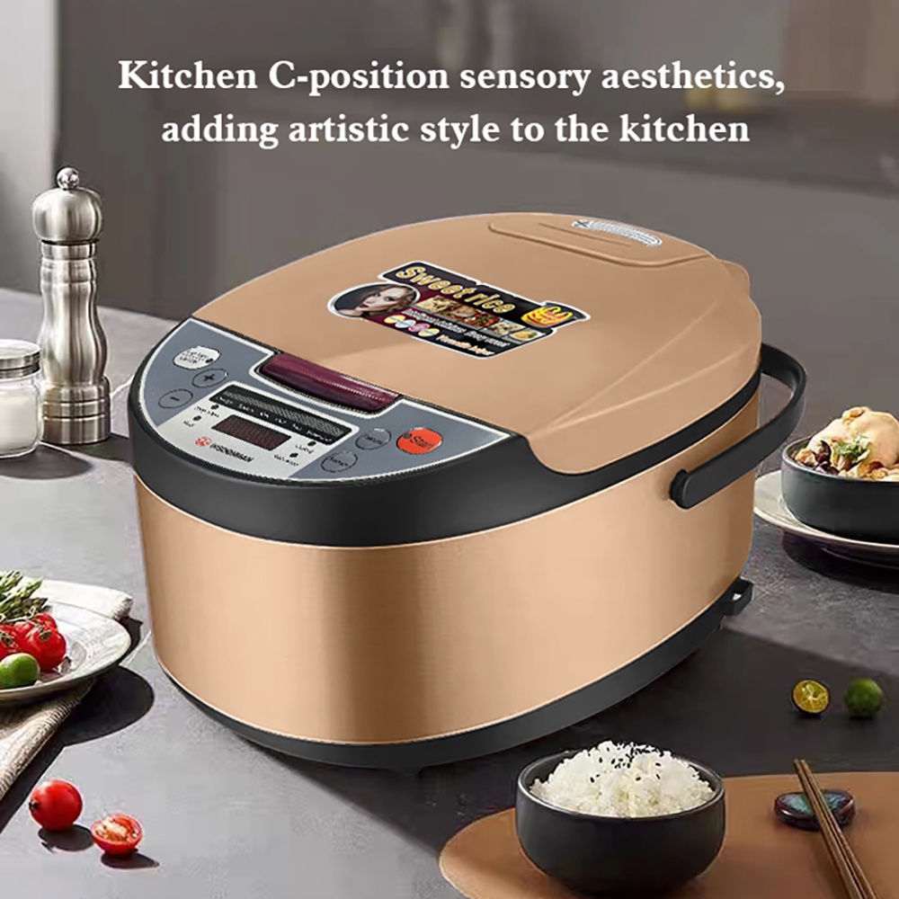 WISDOMMAN Electric Rice Cooker Intelligent Digital Multifuncional Non ...