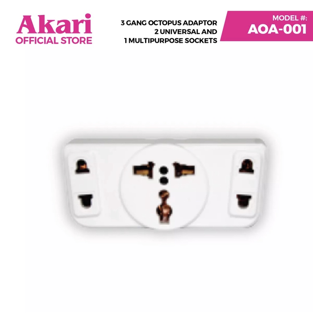 Ships immediately Akari 3 Gang Octopus Adaptor 2 Universal and 1 ...