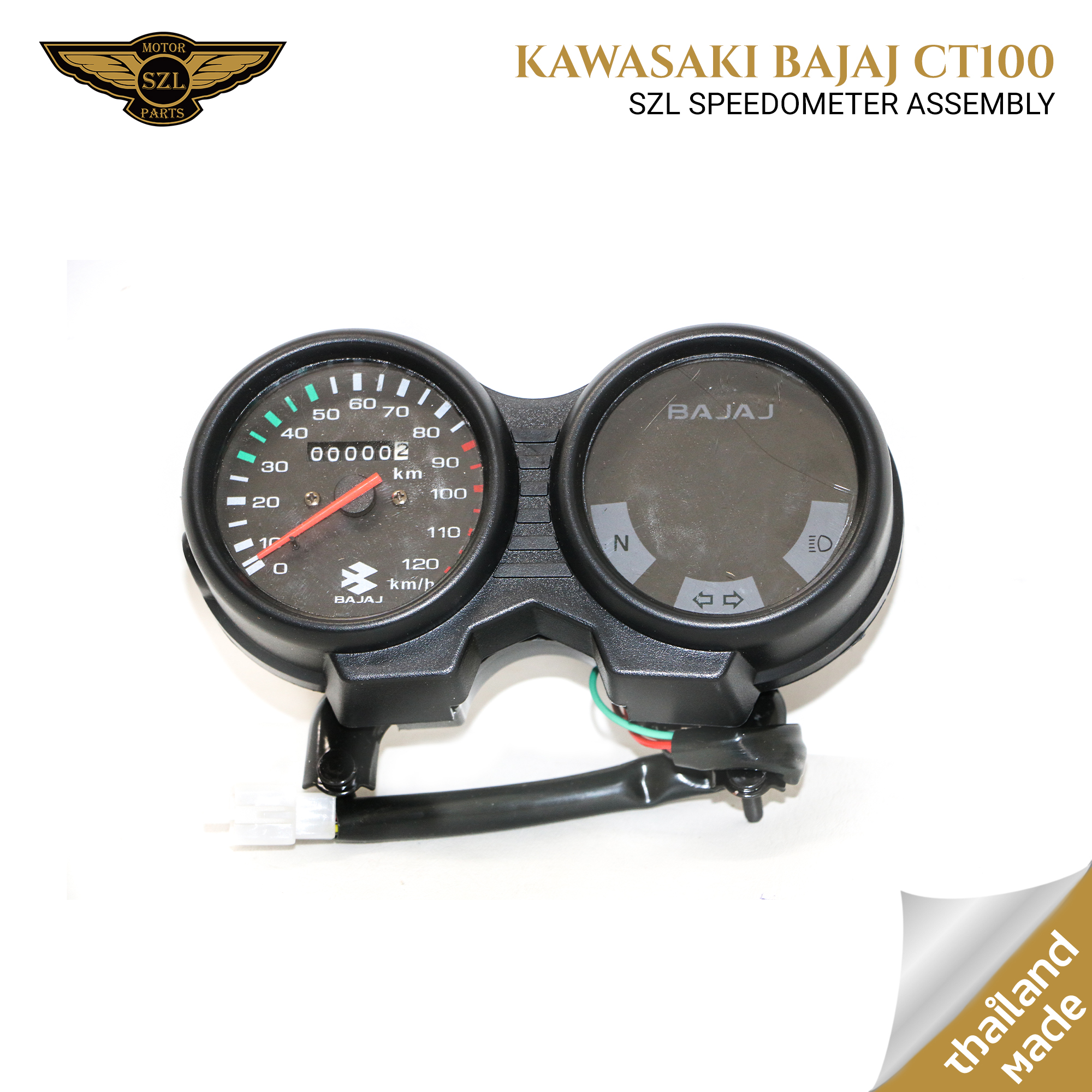 SZL MOTORCYCLE SPEEDOMETER ASSSEMBLY FOR KAWASAKI BAJAJ CT100 MADE IN ...