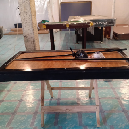 2x4 ft. Pool table with 2 pcs pool tako, borax & Fiber Pichas / lamesa ...