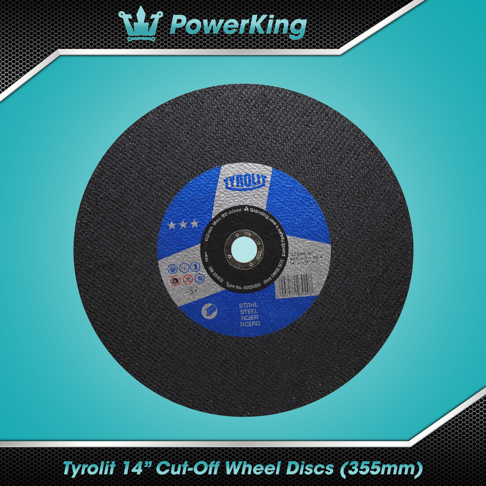 Tyrolit / Oasis / MK / Takuma Cut-Off Wheel 14'' Discs (355x3x25.4mm ...