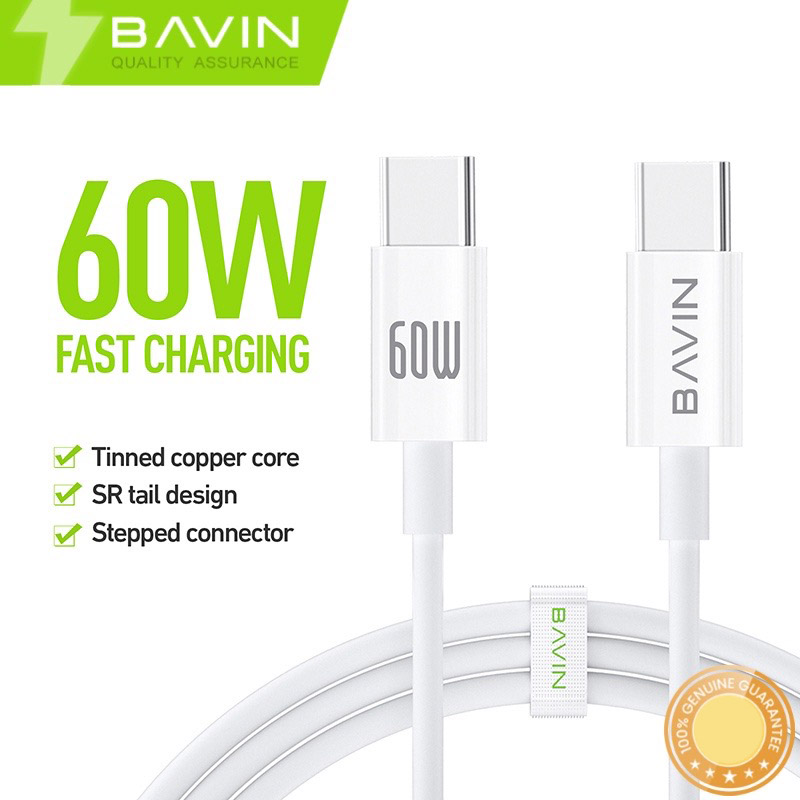 BAVIN CB274 60W PD Type-C to Type-C Data Cable Fast Charging & Data ...