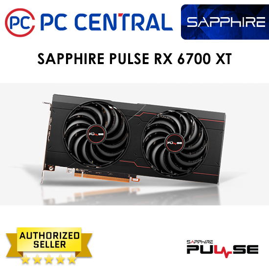 Sapphire Pulse AMD Radeon RX 6700 XT Gaming 12GB GDDR6 HDMI / Triple DP ...