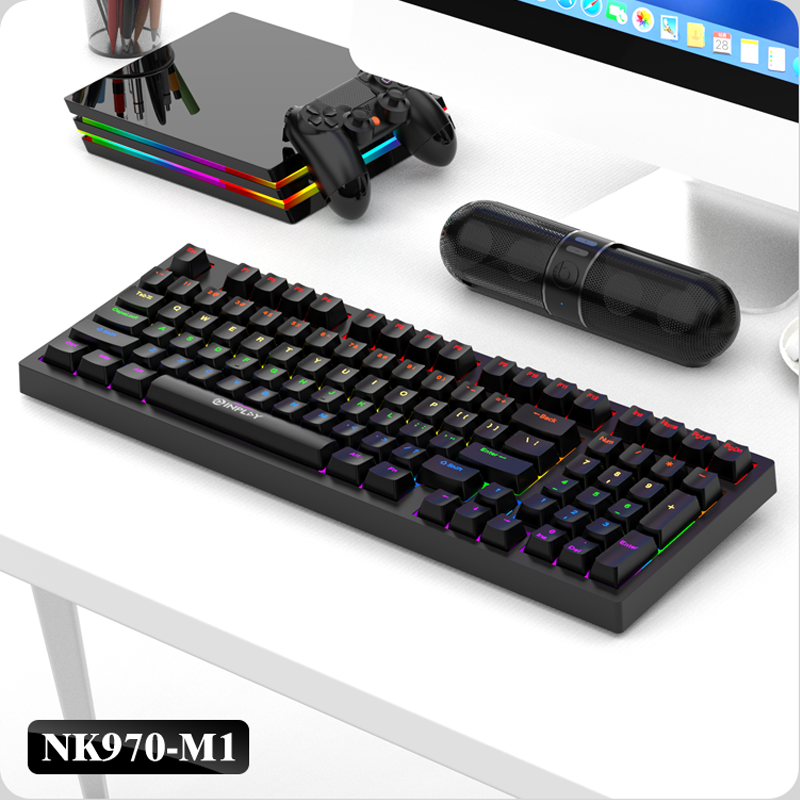 Inplay 68/97 Key Wired Mechanical Keyboard Hot Swappable With Red ...
