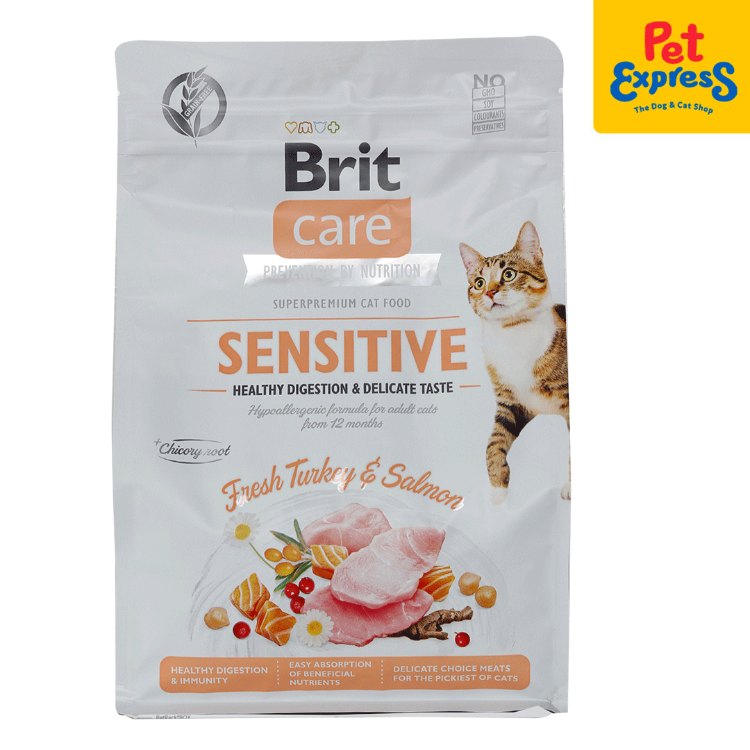 Brit Care Adult Sensitive Healthy Digestion and Delicate Taste Dry Cat ...