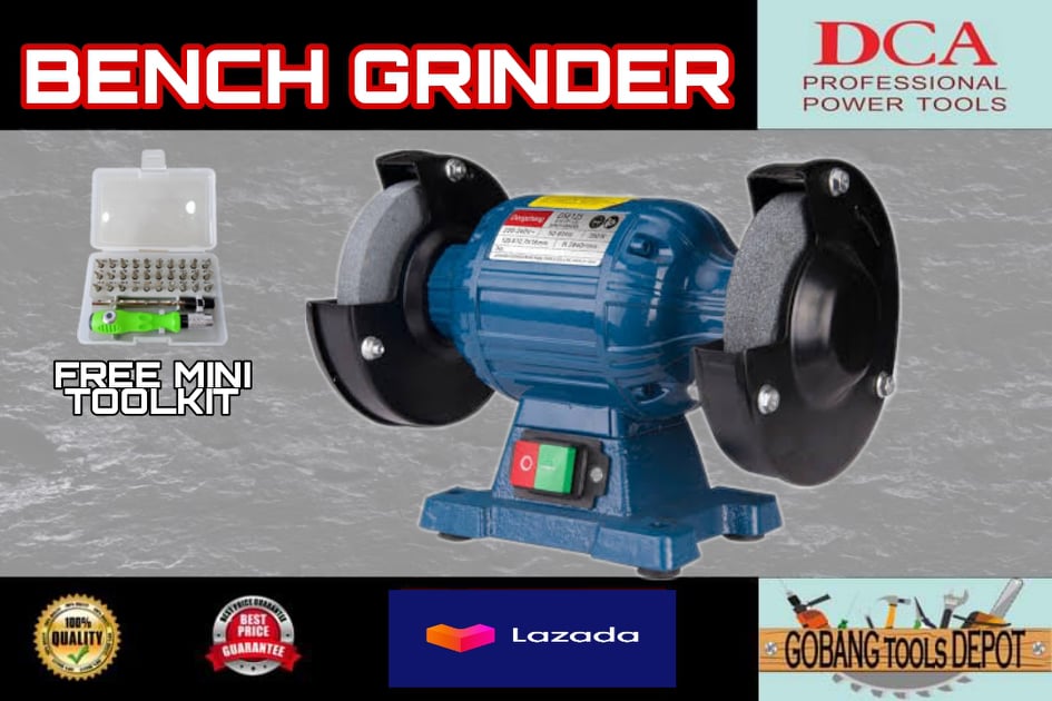 DongCheng Bench Grinder DSE125 250W With Free Mini Toolset | Lazada PH