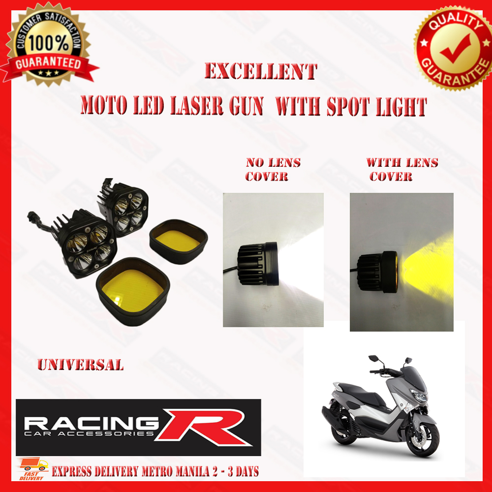 Excellent 4 LED Laser Gun / Spot Light 40W for Motorcycle, ATVs, UTVs ...