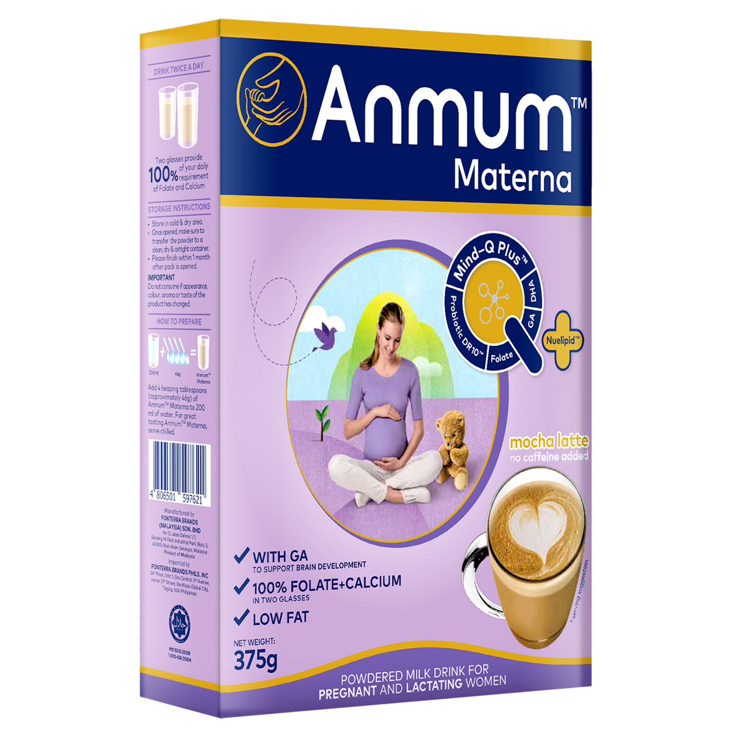 Anmum Materna Pregnancy Milk Powder Mocha Latte 375G x2 | Lazada PH
