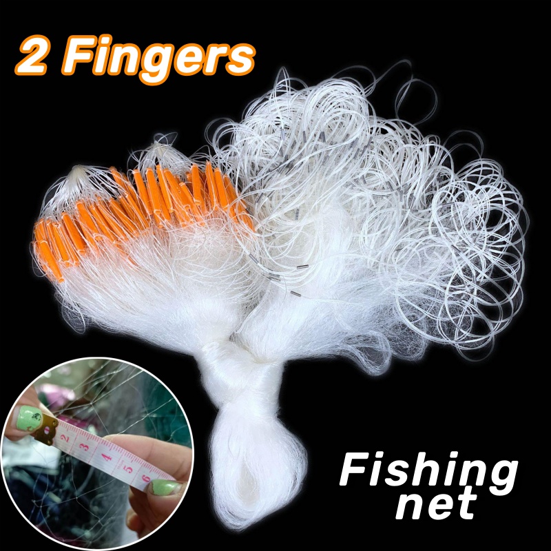 1/3 Layers White Lambat Fishing Net Fish Net Nylon 2fingers Net Hole ...