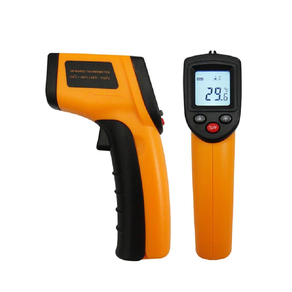 Digital Infrared Thermomete Laser Industrial Temperature Gun Non-Contact LCD Infrared ...