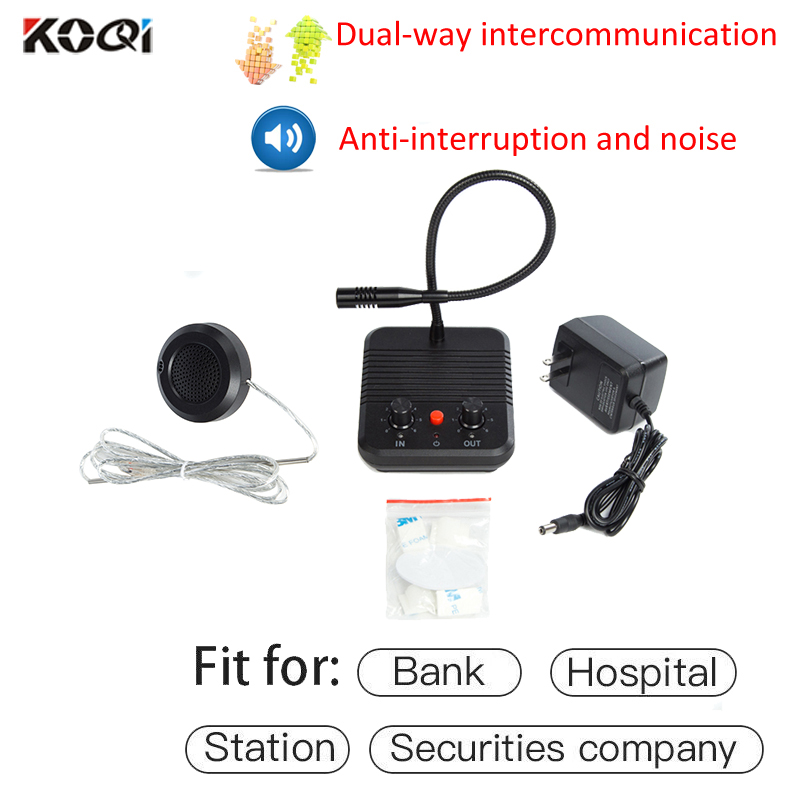 【Local Warehouse】Window Intercom Speaker Dual Way Window Mic and ...