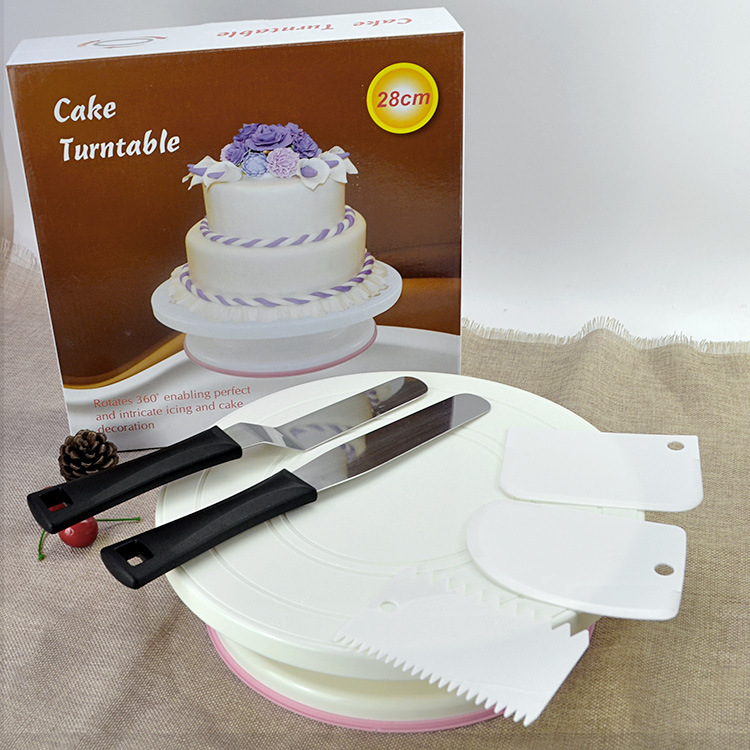 Birthday cake turntable baking tools for cake mounting table turntable ...
