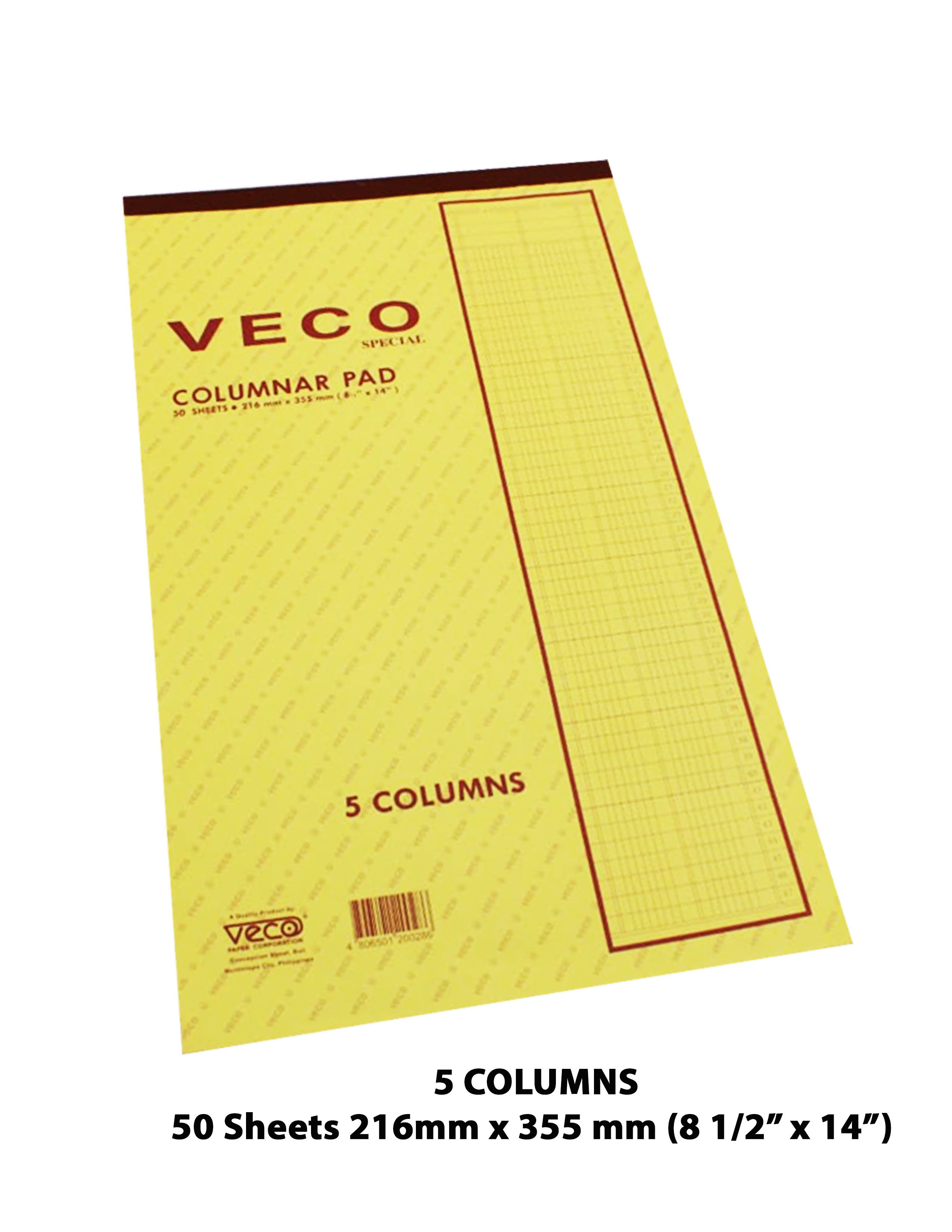Veco / Fortune Columnar Pad 50sheets per pad | Lazada PH