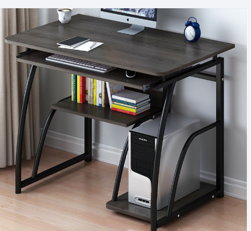 Multifunctional desk Rectangular computer desk with drawer bookshelf ...