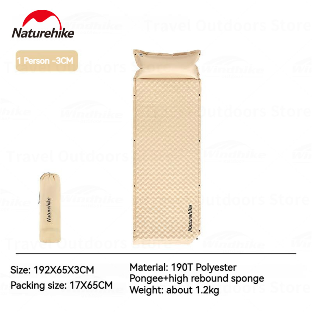 Naturehike D01 Automatic Inflatable Sleeping Mat Single/Double Sleeping ...