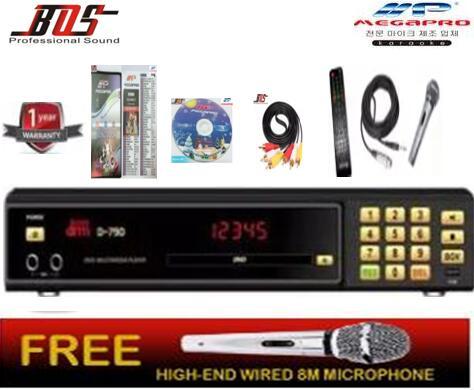 MP Megapro D-790 DoReMi Karaoke Player + DVD + Songbook + Remote + Mic ...