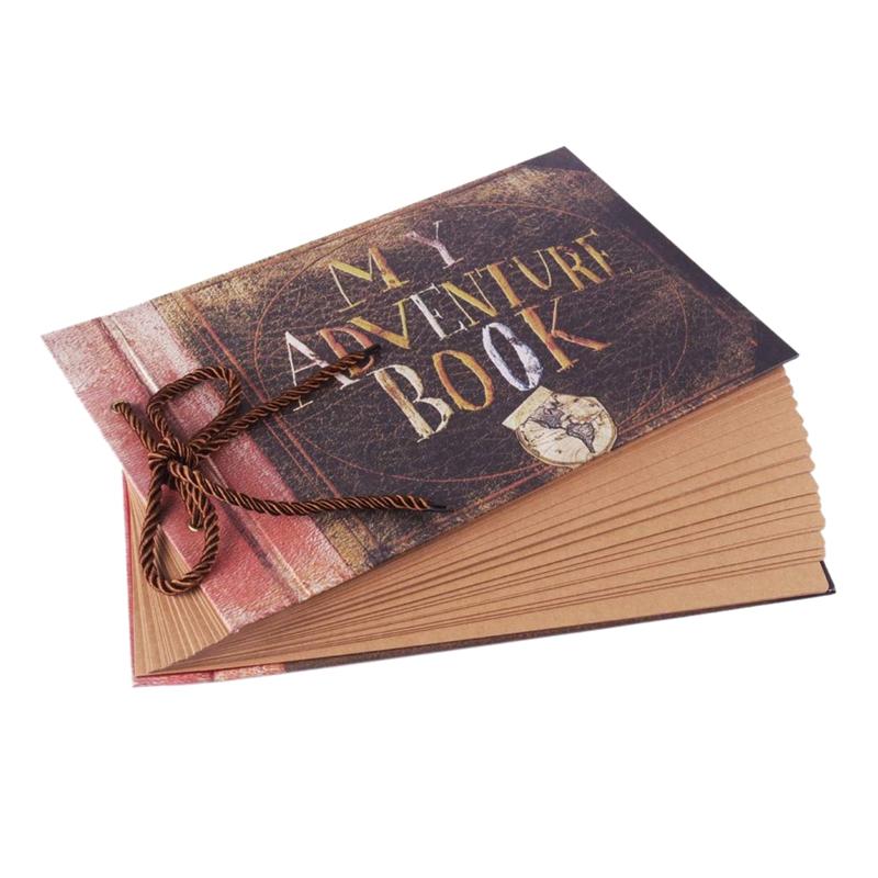 Handmade DIY Album Paste Vintage Tether Album My Adventure Book Up ...