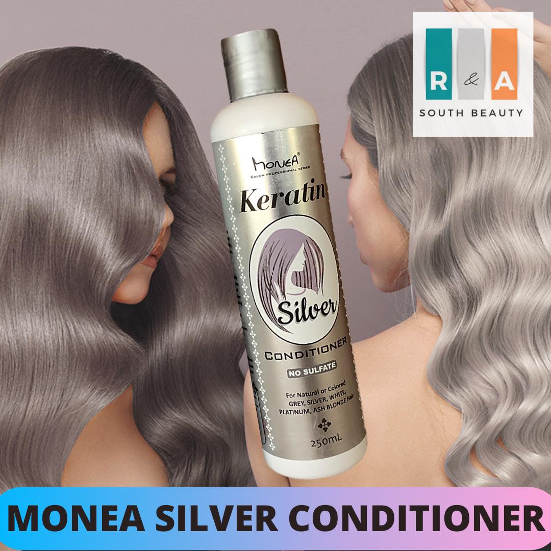 MONEA Keratin Silver Conditioner 250ml (For Grey/Ash/platinum/White ...