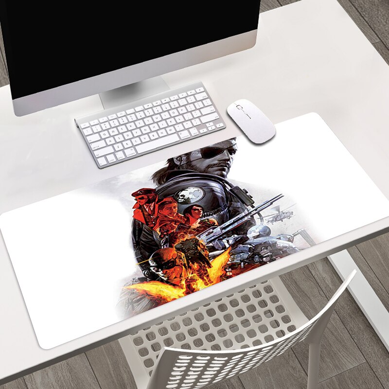 Metal Gear Solid Computer Games Gamer Cabinet Extended Rubber Pad Mouse ...