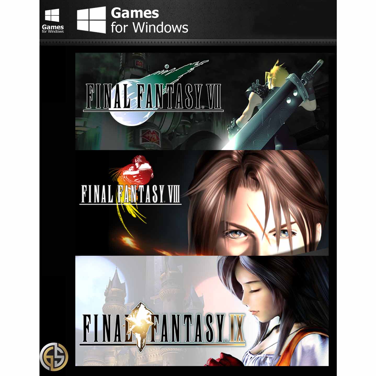 Final Fantasy 7 Steam Edition / Final Fantsy 8 Remastered / Final ...