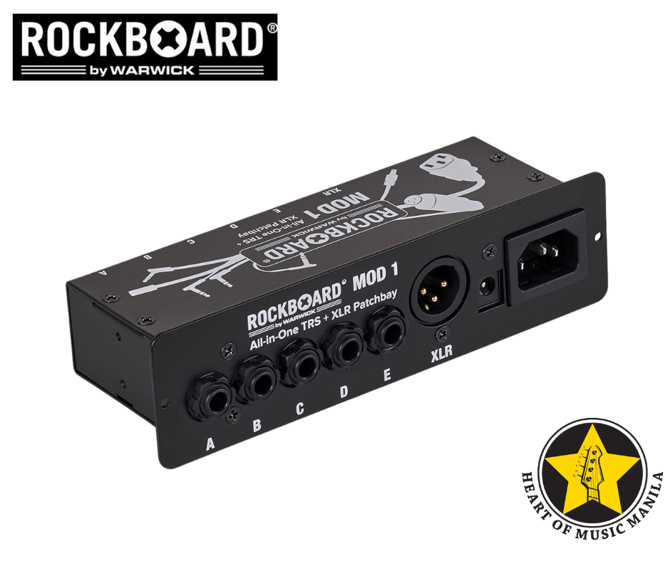 Warwick RockBoard MOD 1 V2 - All-in-One TRS & XLR, IEC & Barrel ...